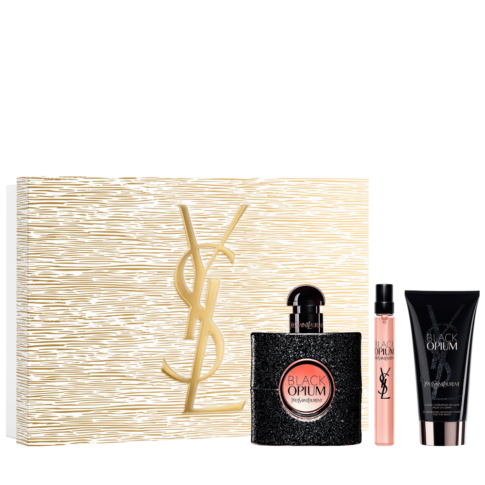 Black Opium Eau de Parfum Trio Holiday Set with Body Lotion | YSL Beauty