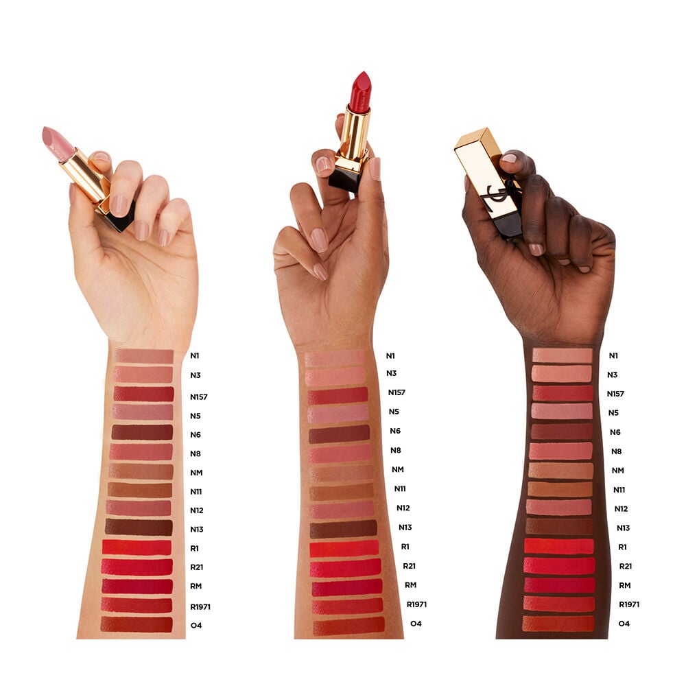 INDULGE IN COUTURE SATIN LIP WEAR WITH THE NEW ROUGE PUR COUTURE.